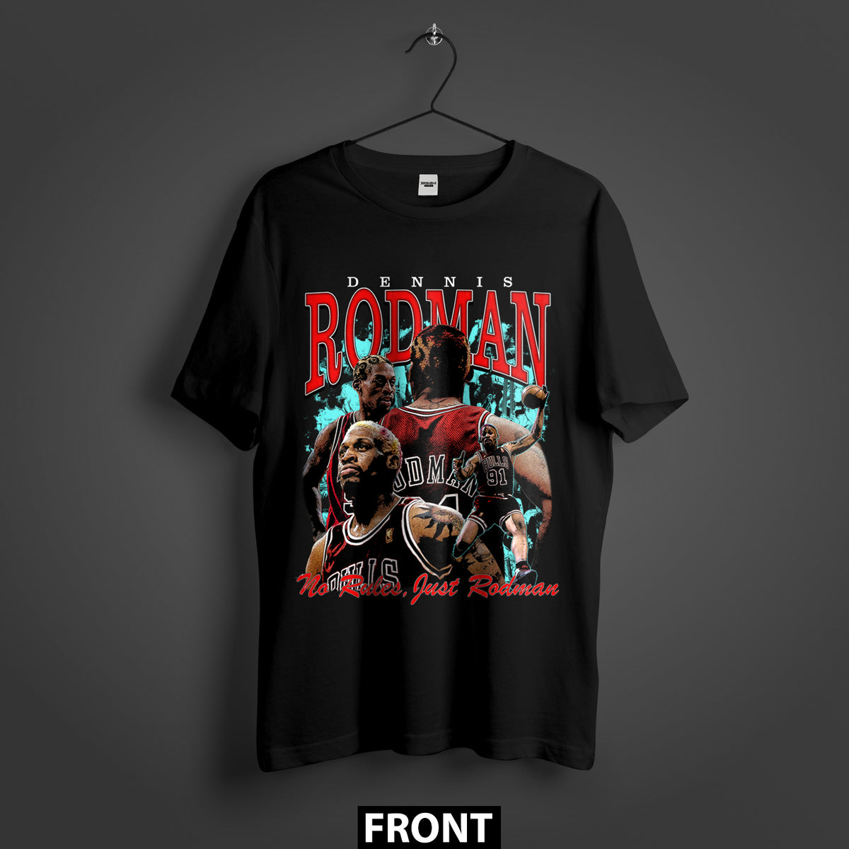 Dennis Rodman No Rules Premium Oversized T-Shirt (Unisex) – Independent ...