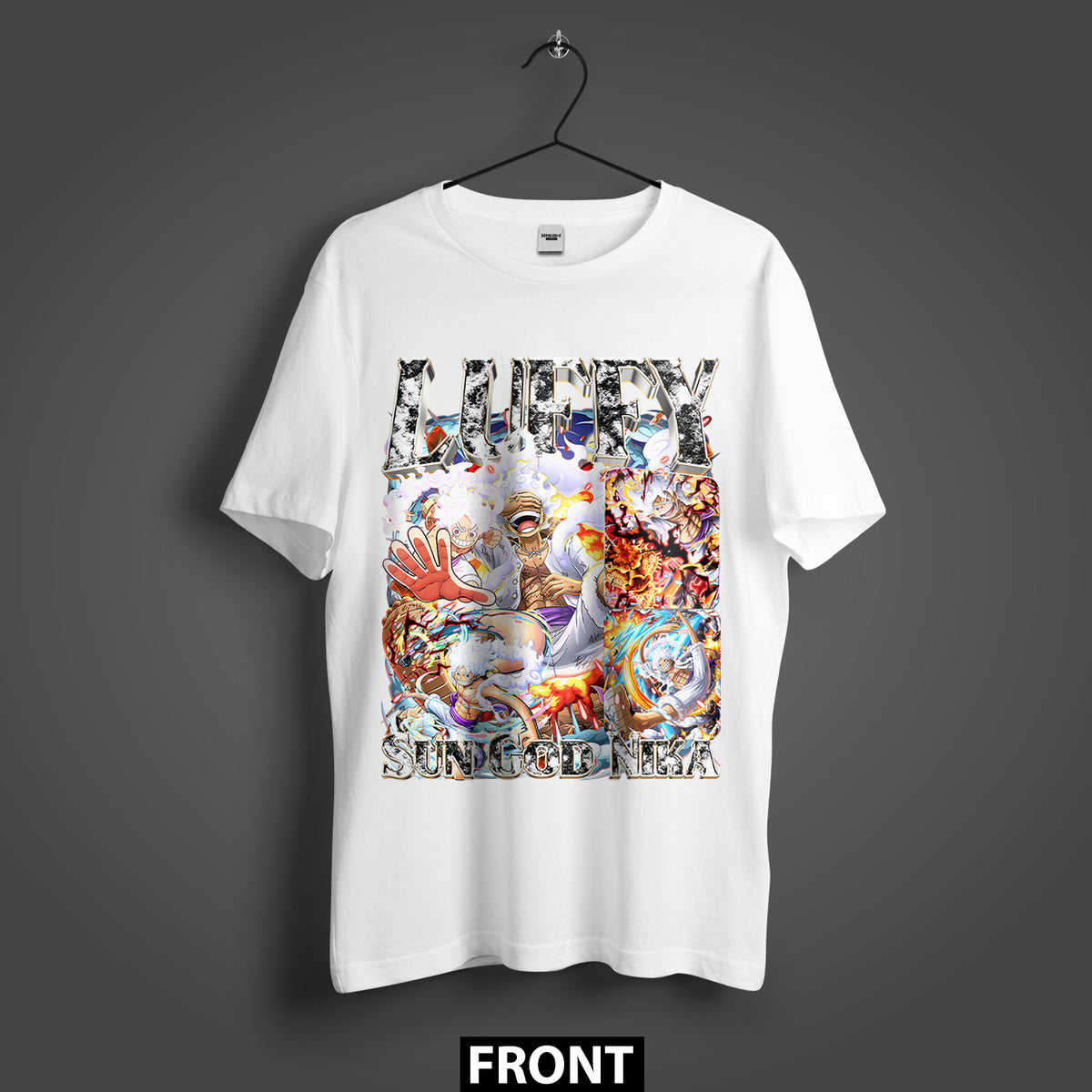 One Piece Sun God Nika Luffy Gear 5 Premium Oversized T-Shirt (Unisex ...
