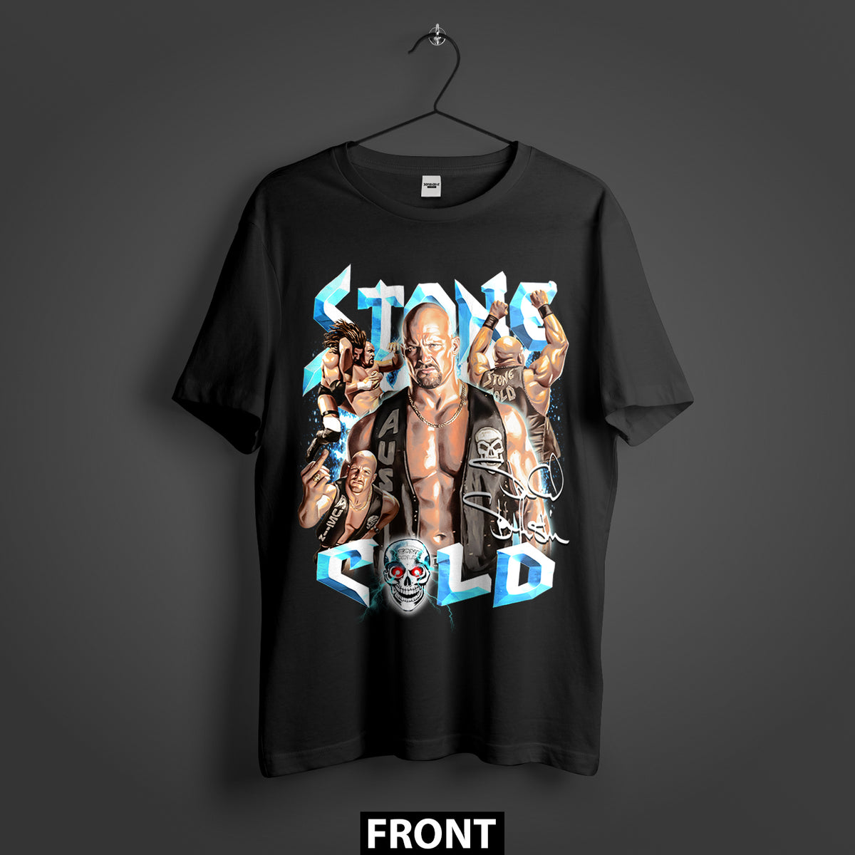 Stone Cold Steve Austin The Rattlesnake Premium Oversized T-Shirt (Uni ...