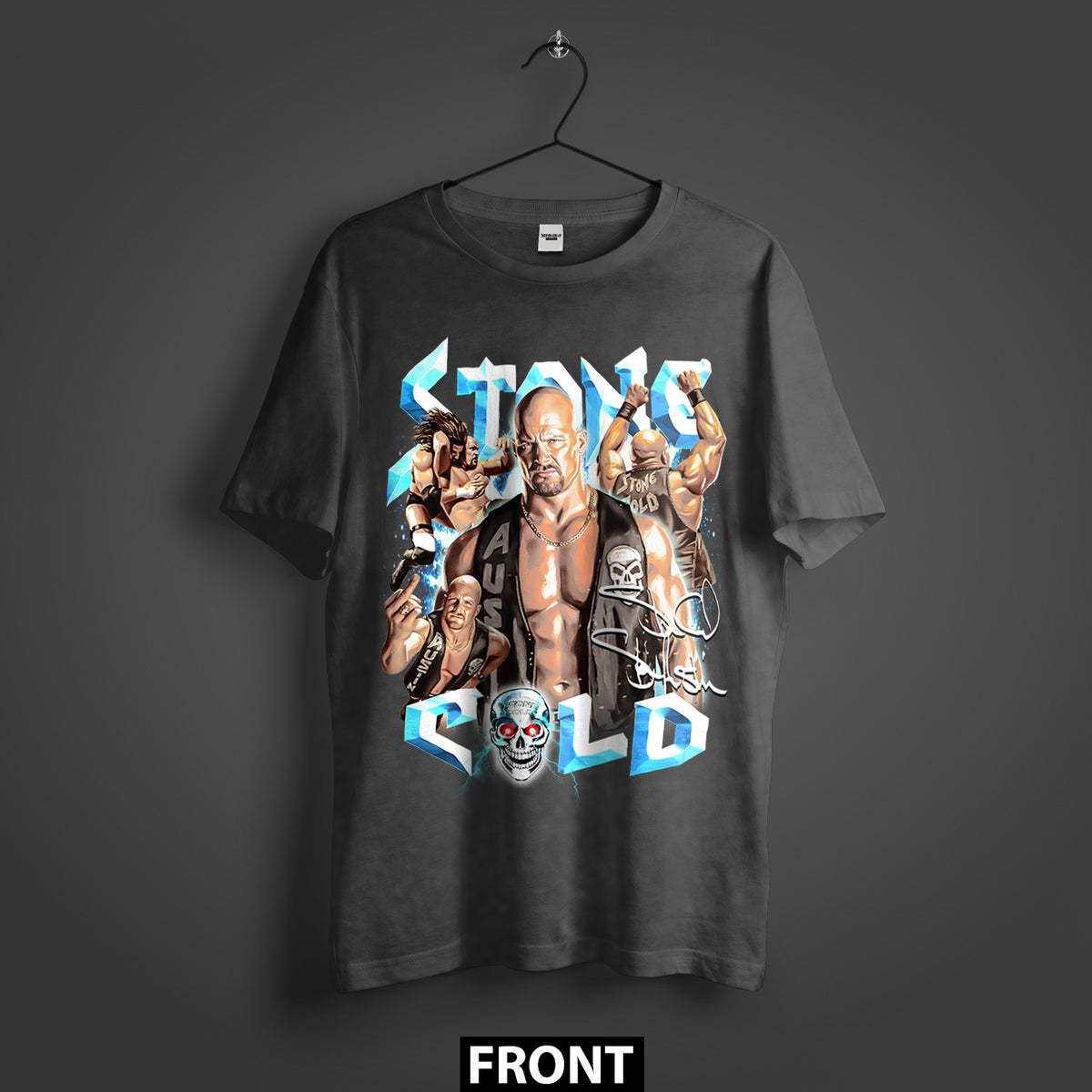 Stone Cold Steve Austin The Rattlesnake Premium Oversized T-Shirt (Uni ...